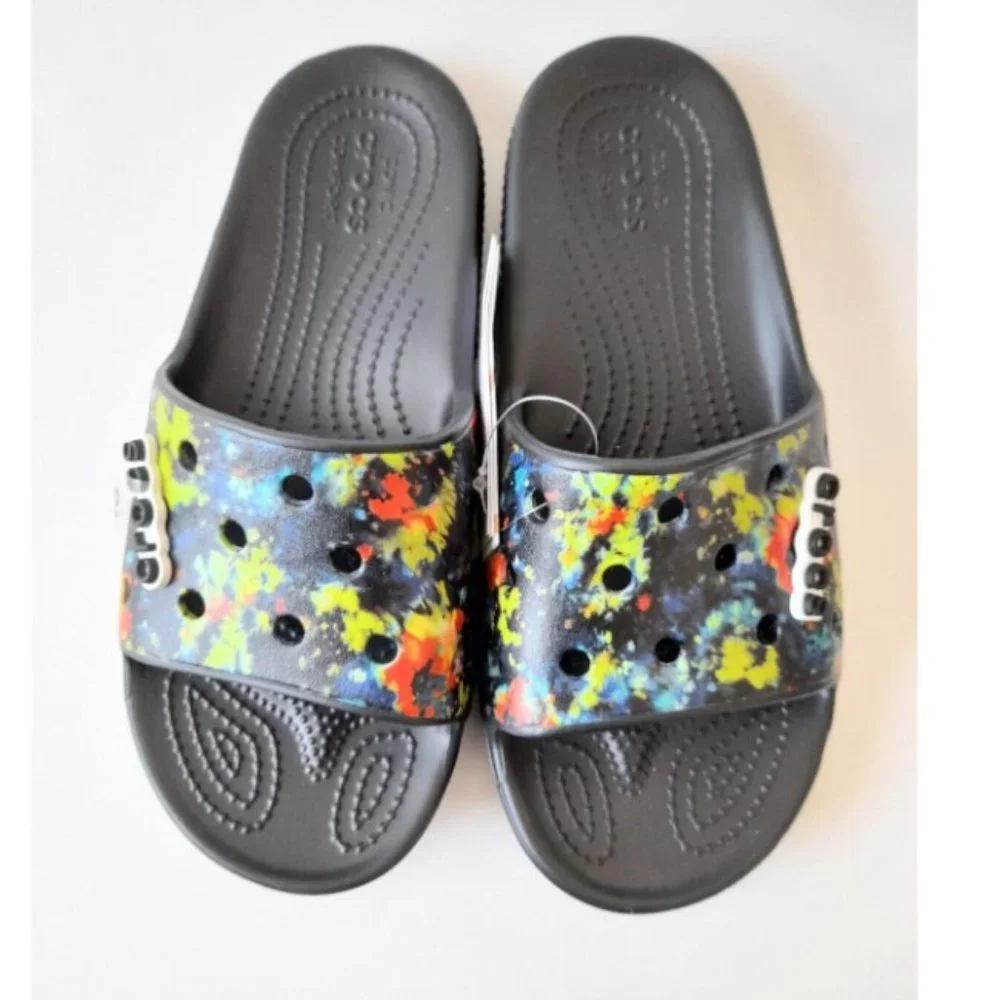 CROCS | Shoes | Classic Crocs Unisex Tiedye Graphic Slides Unisex ...